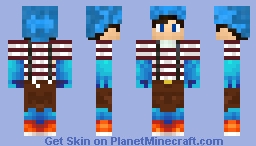 Blue Yoshi Guy Minecraft Skin