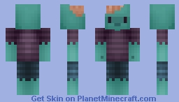 Cartoon Zombie [Edit] Minecraft Skin