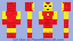 Classic Iron Man Model 3 [Marvel Comics] Minecraft Skin