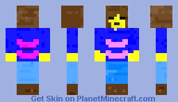 Frisk undertale Minecraft Skin