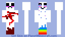 Happy and Sad Ghost (CUTE) Minecraft Skin