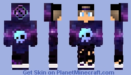 Purple Skull Boy Minecraft Skin