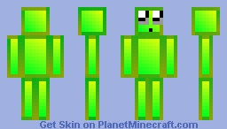 GREEN AND YELLOW DIAMOND Minecraft Skin