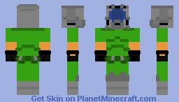 Classic Doom Guy Minecraft Skin