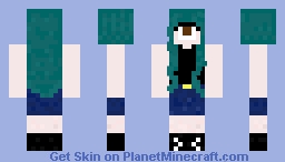 Gurdian girl Minecraft Skin