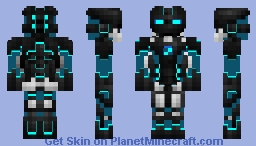 Iron Me/Iron Blue/Blue Iron Man Minecraft Skin