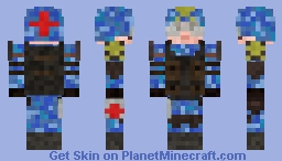 Medic (Blue Camouflage) Minecraft Skin