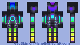 futuristic robot Minecraft Skin