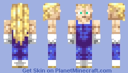 Super Saiyan 3 Vegeta Minecraft Skin