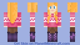 Fire Element Girl Minecraft Skin