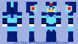 Mega Man X Minecraft Skin
