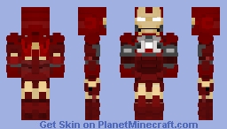 Marvel Iron Man MK III Deluxe Version Minecraft Skin