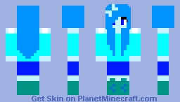 5 elements skin contest: Water Girl Tween -🦄- Minecraft Skin