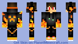 Fire Gamer Minecraft Skin
