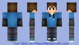 Adonis hoodie blue Minecraft Skin