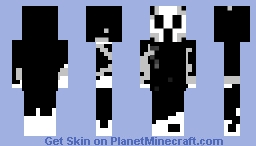 Spooky Ghost with Black Cloak Minecraft Skin
