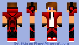 Red Gamer Minecraft Skin