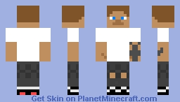 minecraft boy with arm tattoo Minecraft Skin