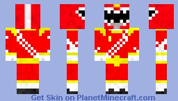 Ranger Red (andom Patern) Minecraft Skin