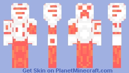 Lava Armour Creeper Minecraft Skin