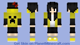 Yellow battle girl (update version) Minecraft Skin