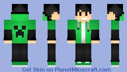 Green battle boy (edit version) Minecraft Skin