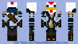 cool warrior chicken Minecraft Skin