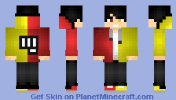 Yellow red battle boy (update version) Minecraft Skin