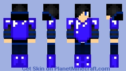Amour's blue battle boy Minecraft Skin