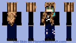 cute sad girl Minecraft Skin