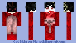 Red Geisha Minecraft Skin