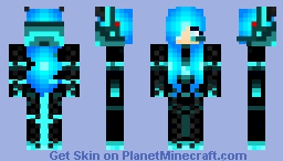 Neon Gamer Girl Minecraft Skin