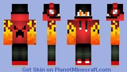 Red fire boy 2 🔥 Minecraft Skin
