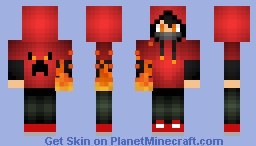 Red fire boy 3 Minecraft Skin