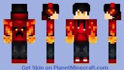 Red fire boy 🔥 Minecraft Skin