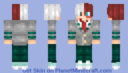 Shoto Todoroki Minecraft Skin