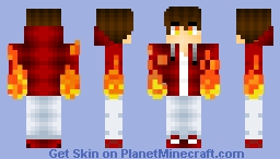 Red fire boy 🔥(new) Minecraft Skin