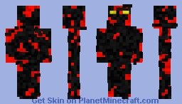 lava and obsidian skin Minecraft Skin