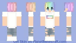 rainbow boy Minecraft Skin