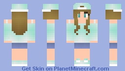 Sky blue hoodie Minecraft Skin