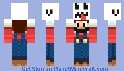 MARIO boo (shy boo= hatt) Minecraft Skin
