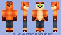 Crash Bandicoot Minecraft Skin
