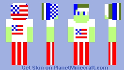 Patriotic boy Minecraft Skin
