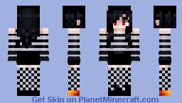 Goth E-Girl Minecraft Skin