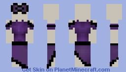 Purple Formal Dress - Base Minecraft Skin