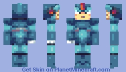 Mega Man X Minecraft Skin