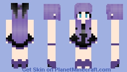 Purple Formal Dress - Base Minecraft Skin
