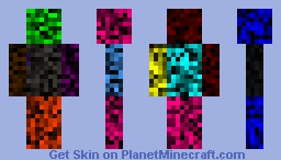 Half Steve Half Skeleton Minecraft Skin