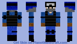 Navy Blue Minecraft Skin