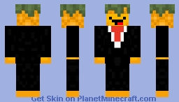 Mr. Citrus - The Orange Man In A Suit Minecraft Skin